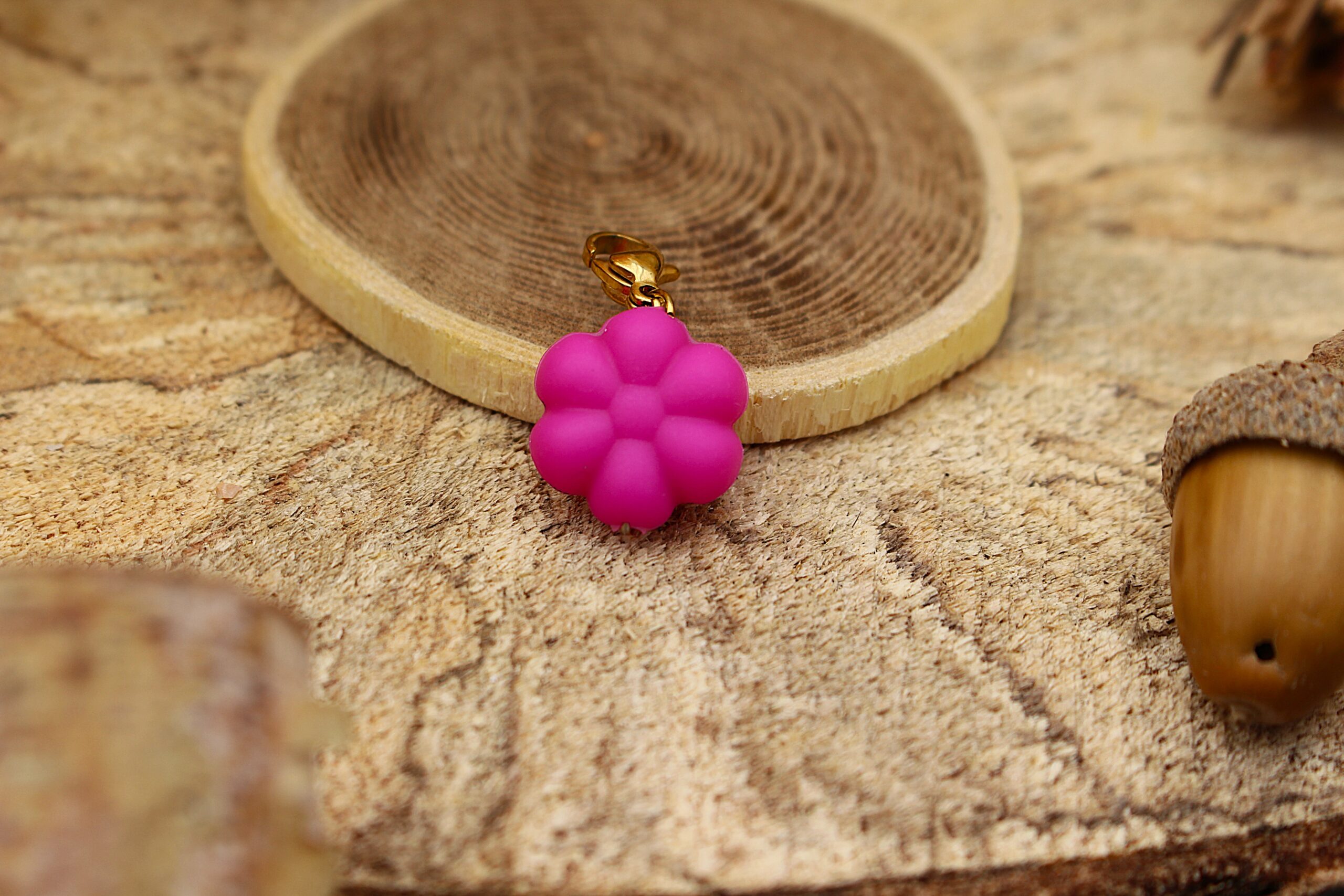 Bijoux Charm Fleur Silicone - Malou Bijoux